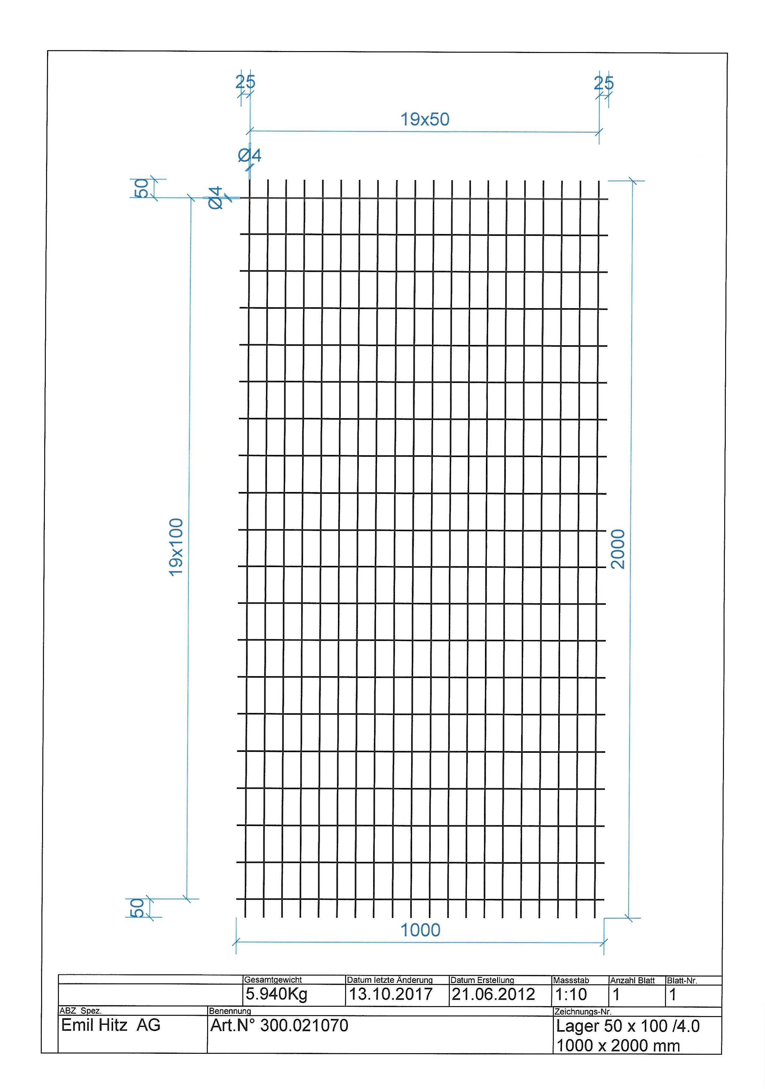 Geschweisste Gitter Tafeln